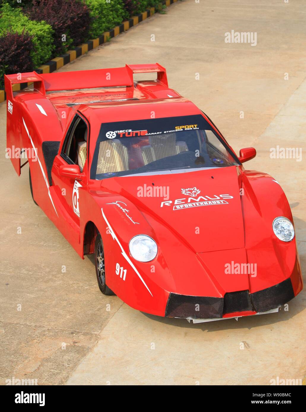 The Ferrari car transformed from a beat-up Santana by four students is ...