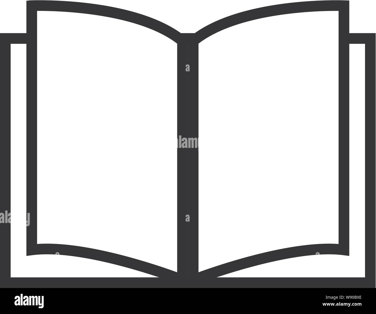 Book icon vector. Book icon isolated Stock Vector Image & Art - Alamy