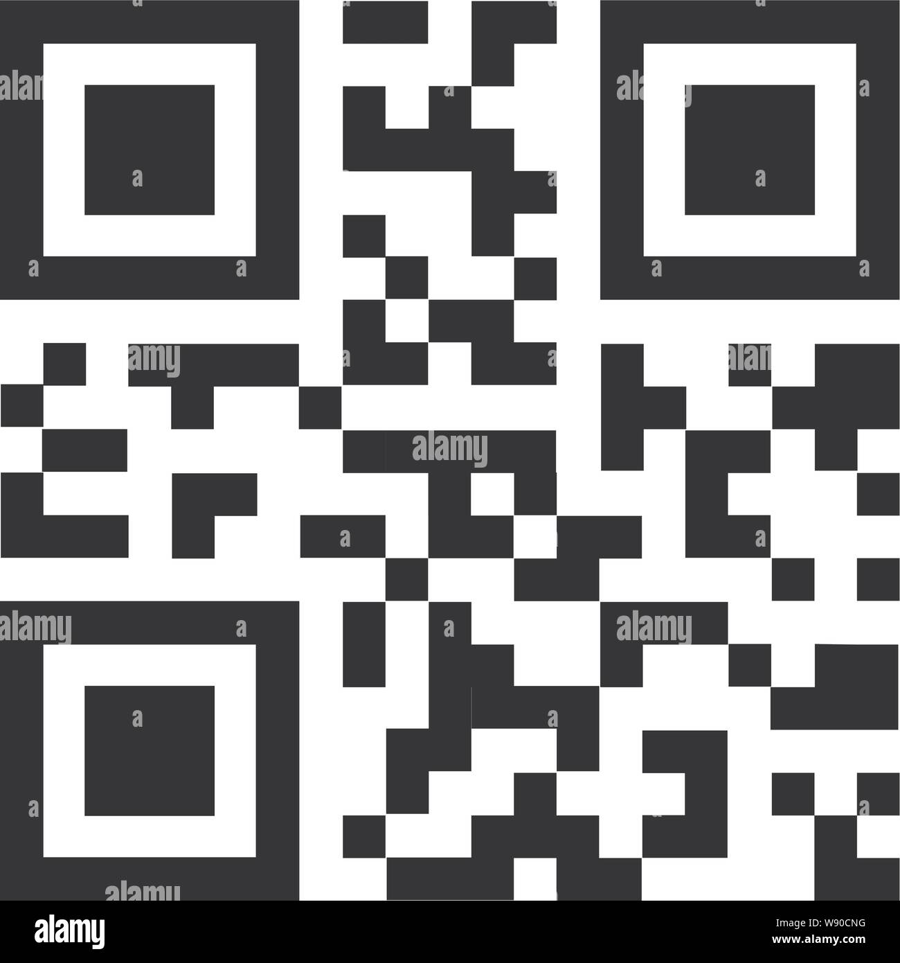 Simple QR code icon Stock Vector Image & Art - Alamy
