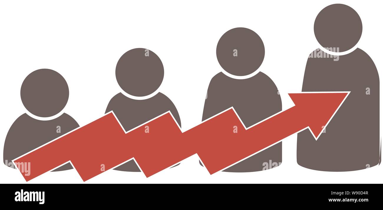 Performance icon in flat style. Career vector illustration on white ...