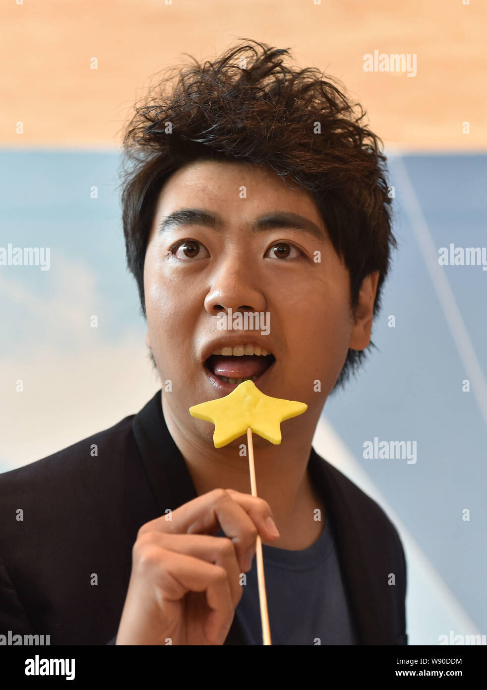 Chinese pianist Lang Lang poses during a press conference for the 135th ...