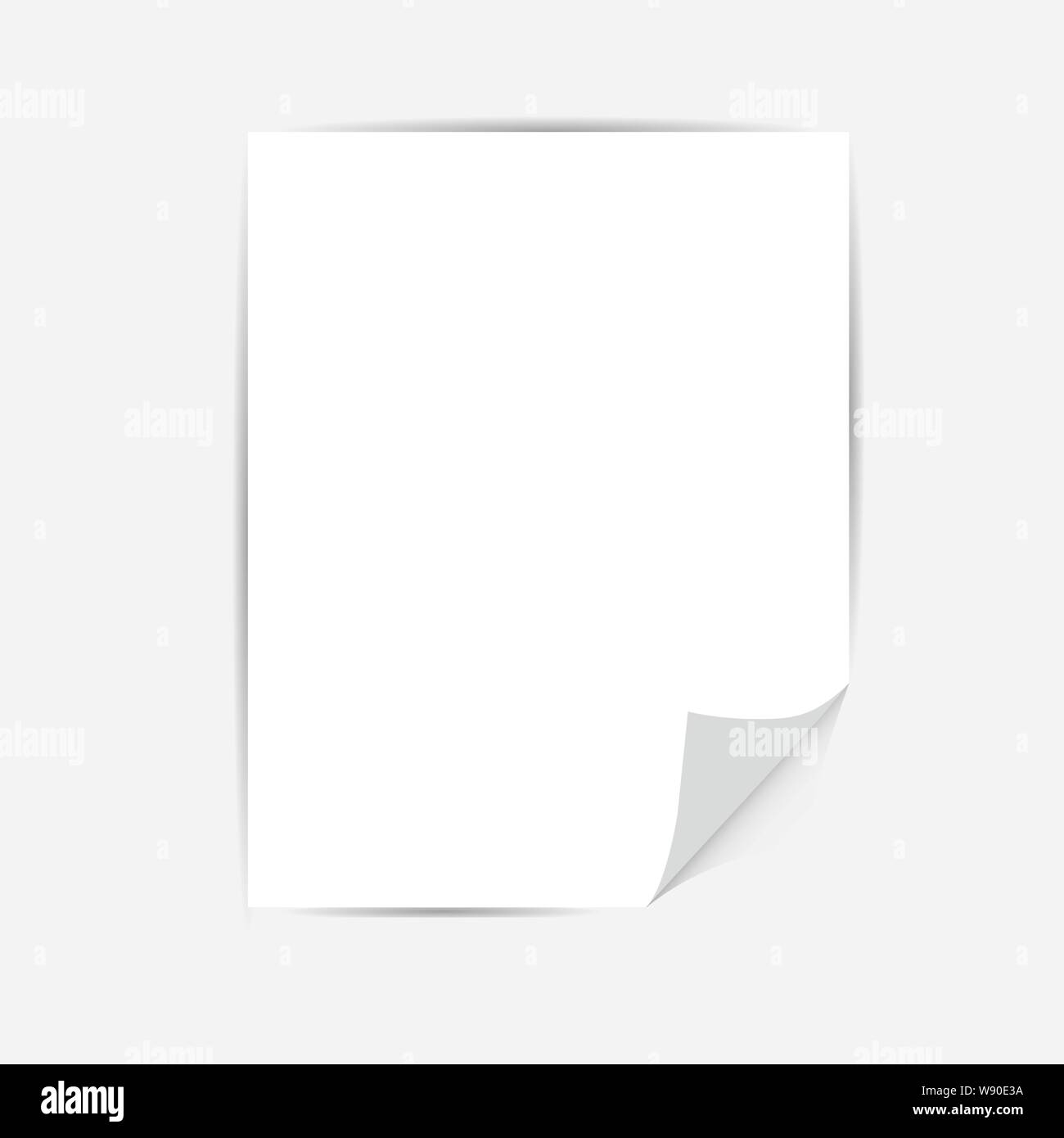Vector White Realistic A4 Size Sheet Blank Paper Page With, 43% OFF