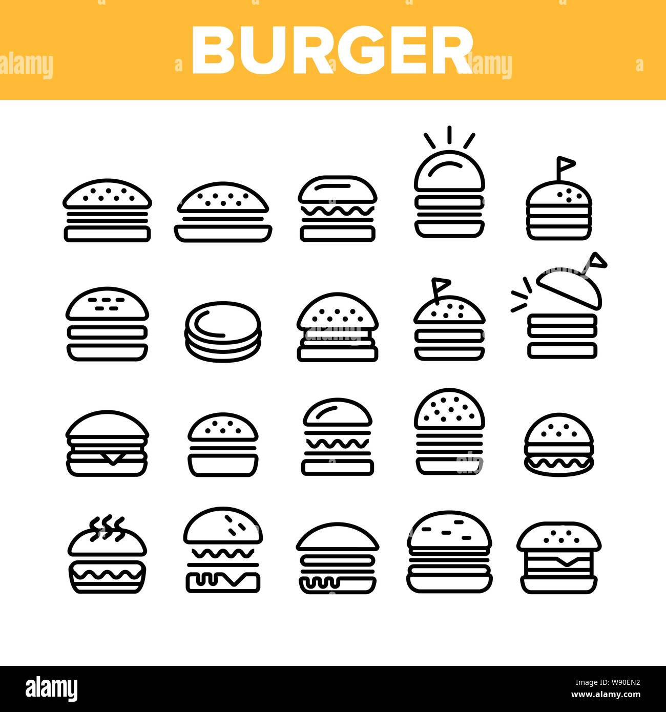 Hamburger buns pack hi-res stock photography and images - Alamy