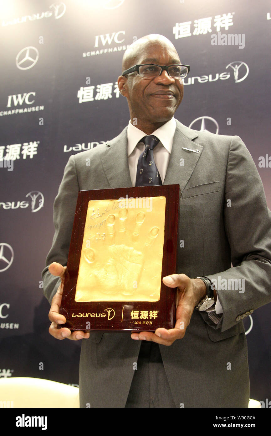 Former American track and field athlete Edwin Moses, Chairman of the ...