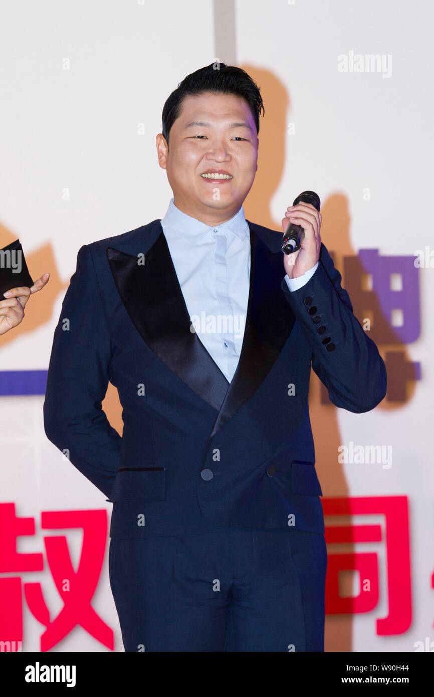 South Korean rapper PSY attends a promotional event for Soul headphones ...