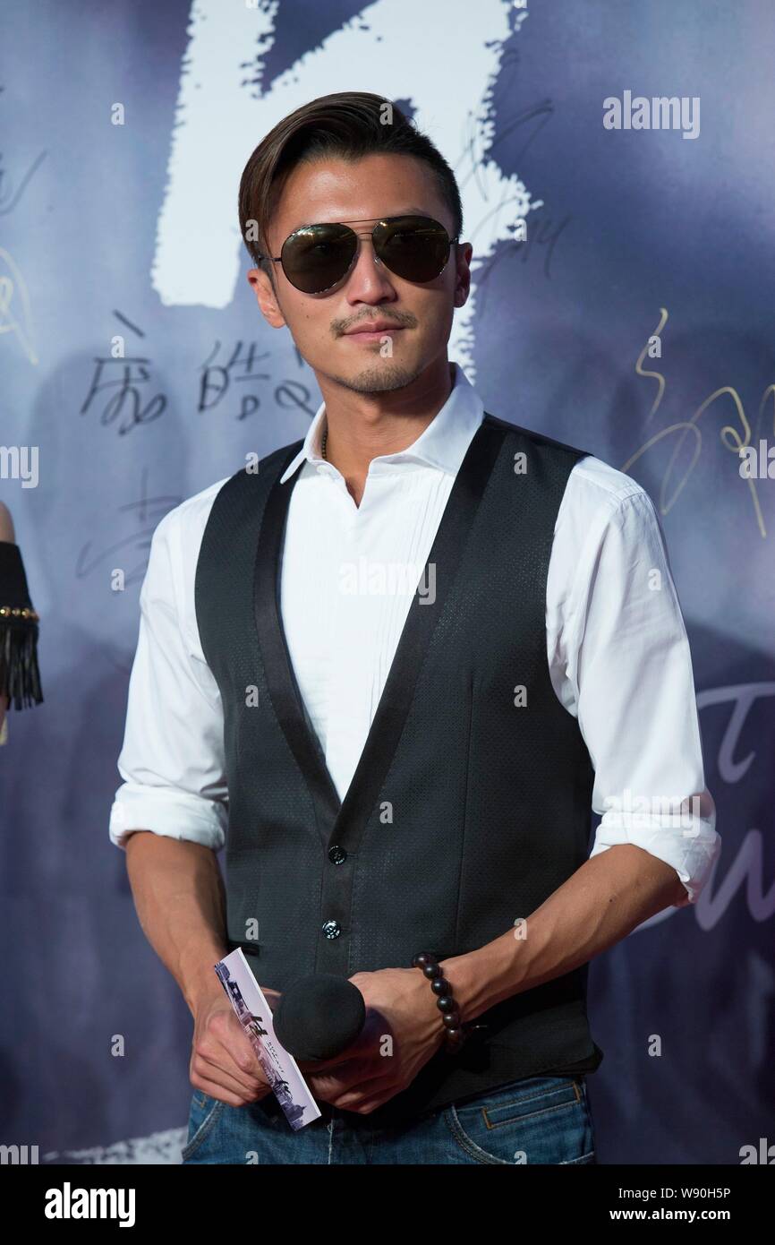 Hong Kong actor Nicholas Tse poses on the red carpet for the premiere ...