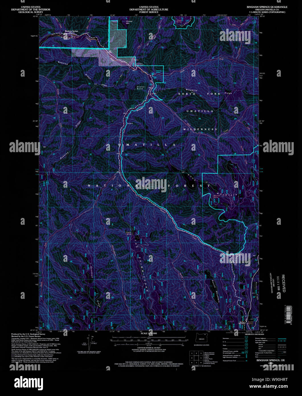 Map of bingham hi-res stock photography and images - Alamy