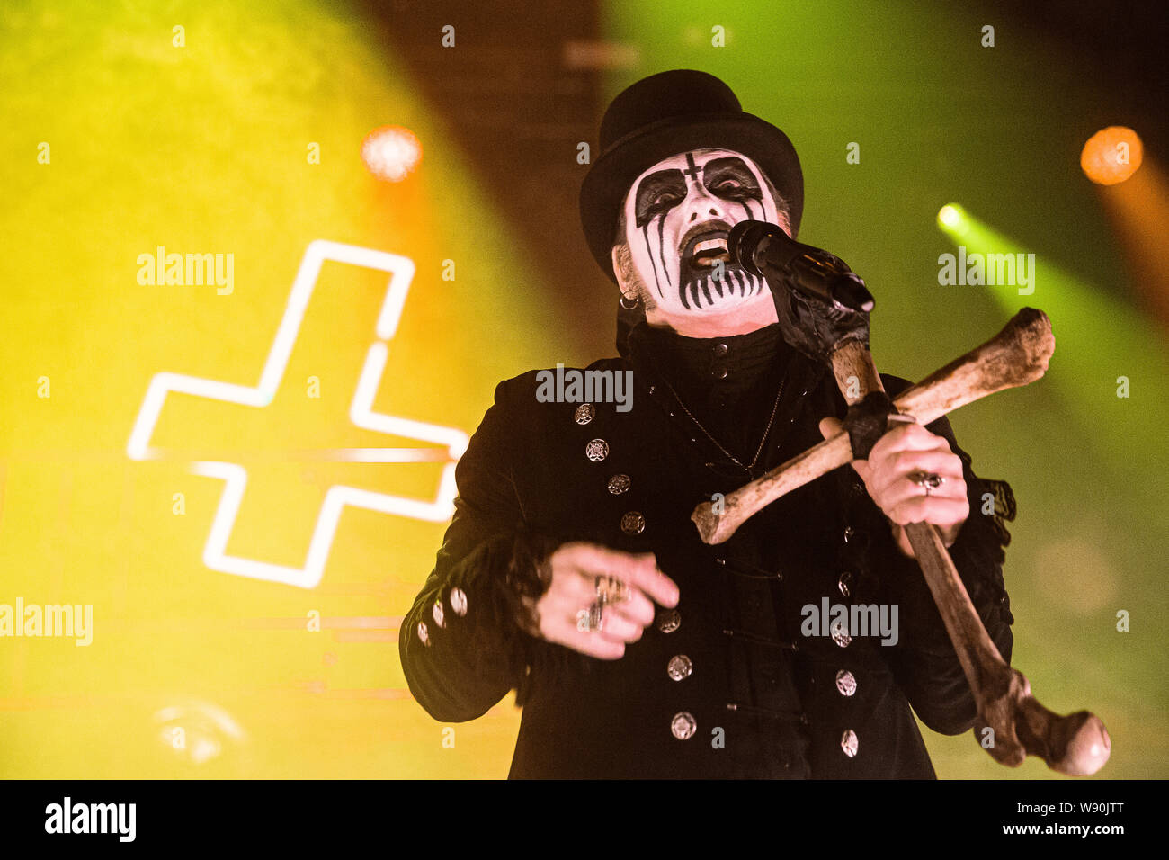 Denmark, Copenhagen - 10th, August 2019. The Danish heavy metal ...