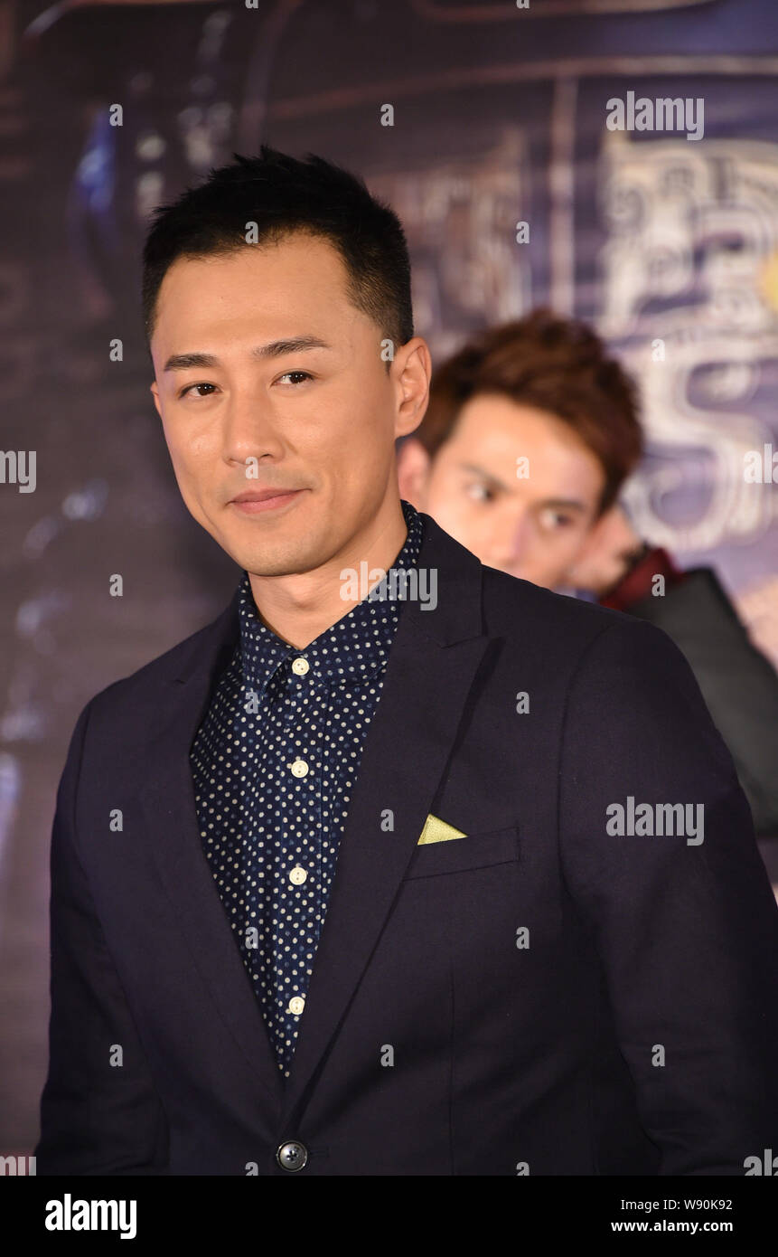 Hong Kong actor Raymond Lam poses during a press conference for the ...