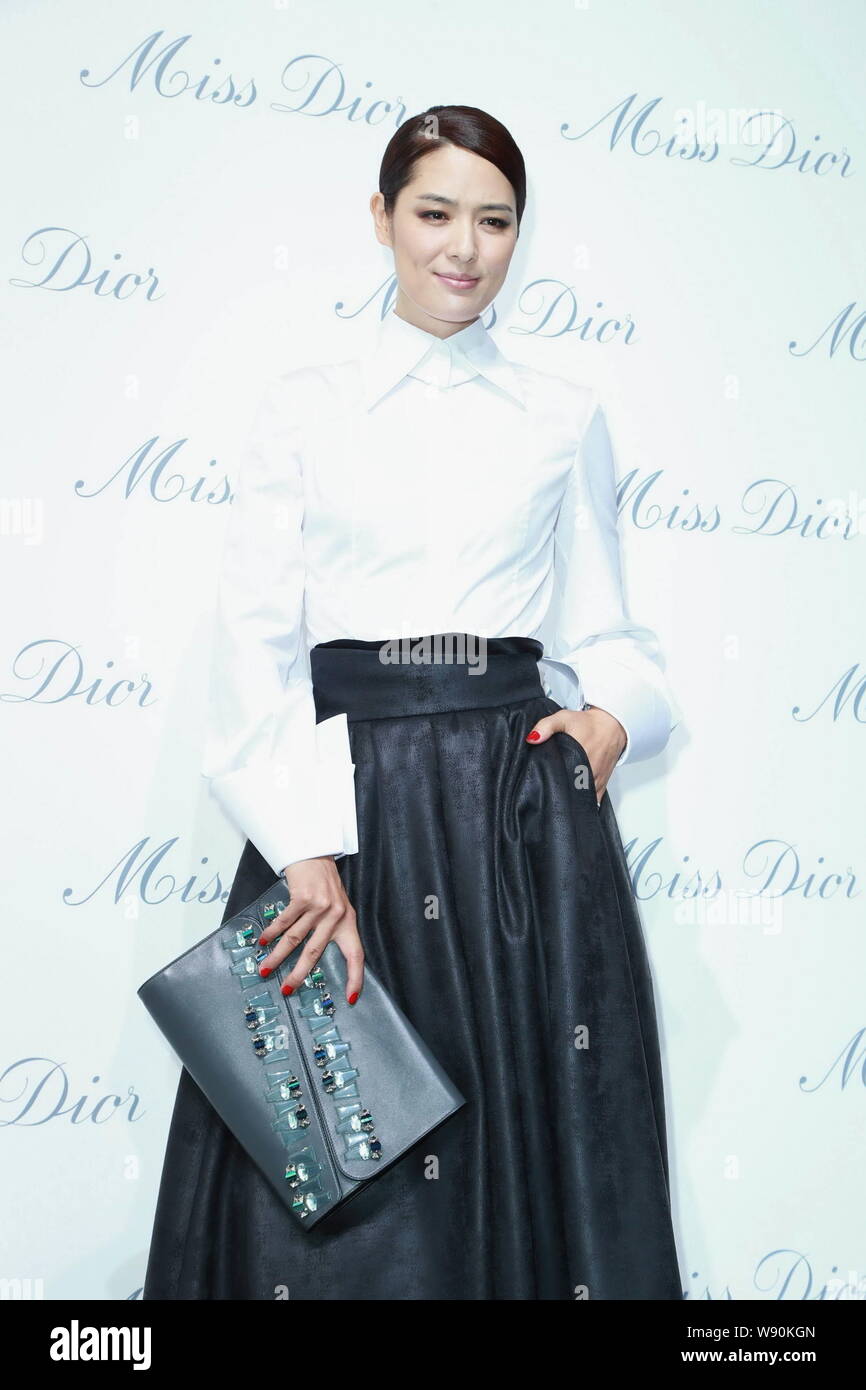 Chinese model and fashion designer Mary Ma Yanli poses as she arrives ...