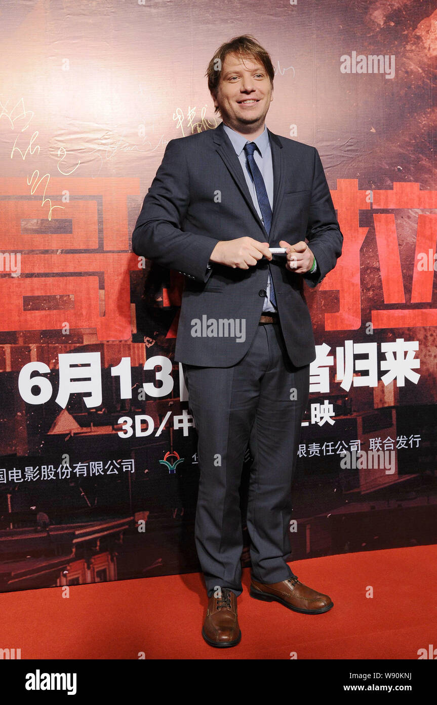 British director Gareth Edwards poses during the premiere for his new ...