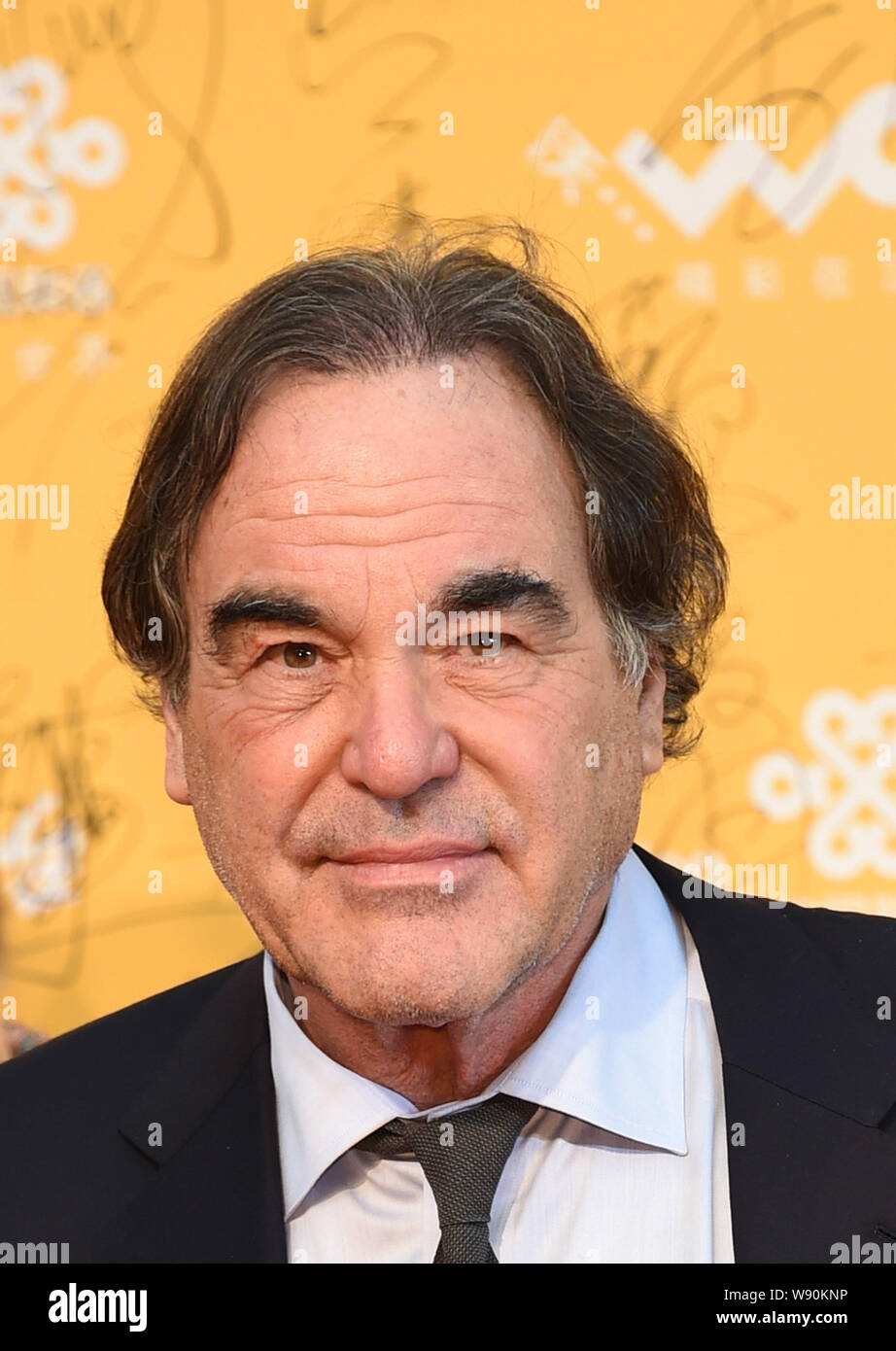 American film director William Oliver Stone poses on the red carpet for ...