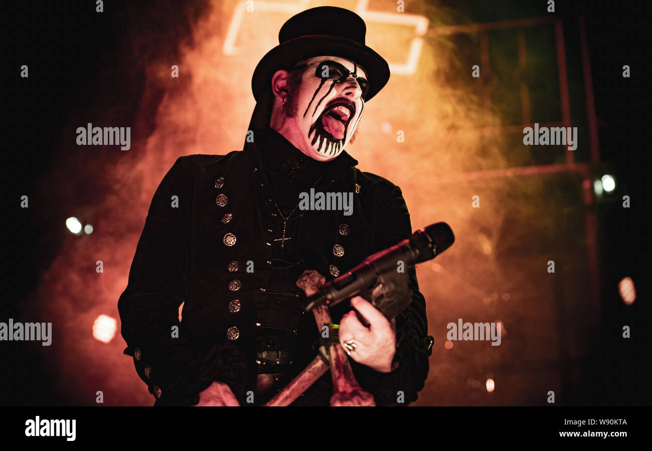Denmark, Copenhagen - 10th, August 2019. The Danish heavy metal ...