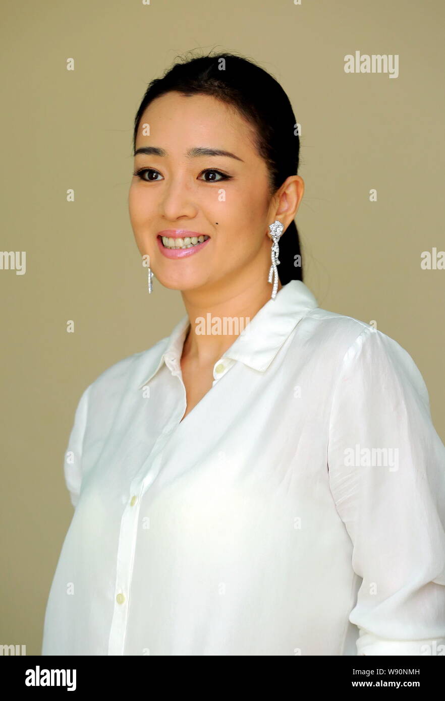 Chinese actress Gong Li smiles at an interview during the 67th Cannes ...