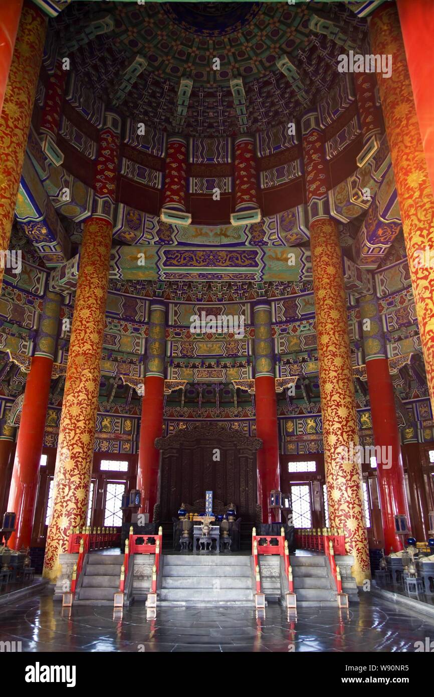 Inside temple of heaven beijing hi-res stock photography and images - Alamy