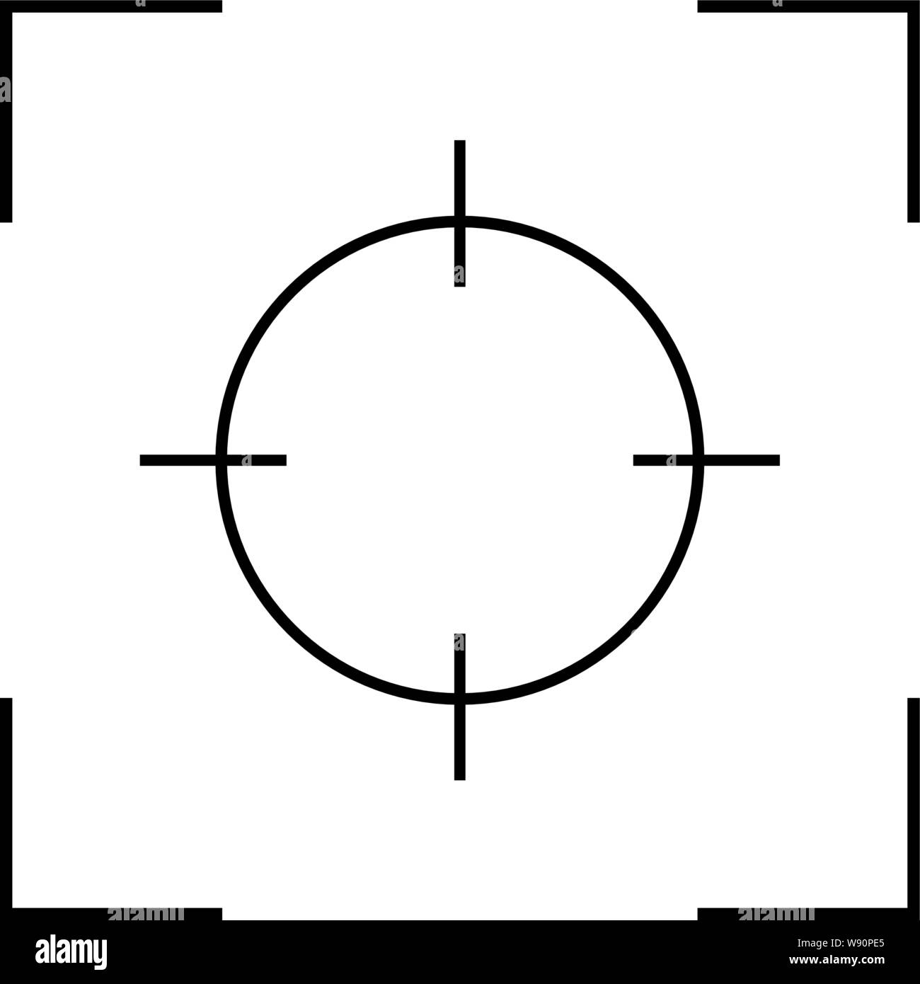 Focus icon, focus lens vector - Vector illustration Stock Vector Image ...