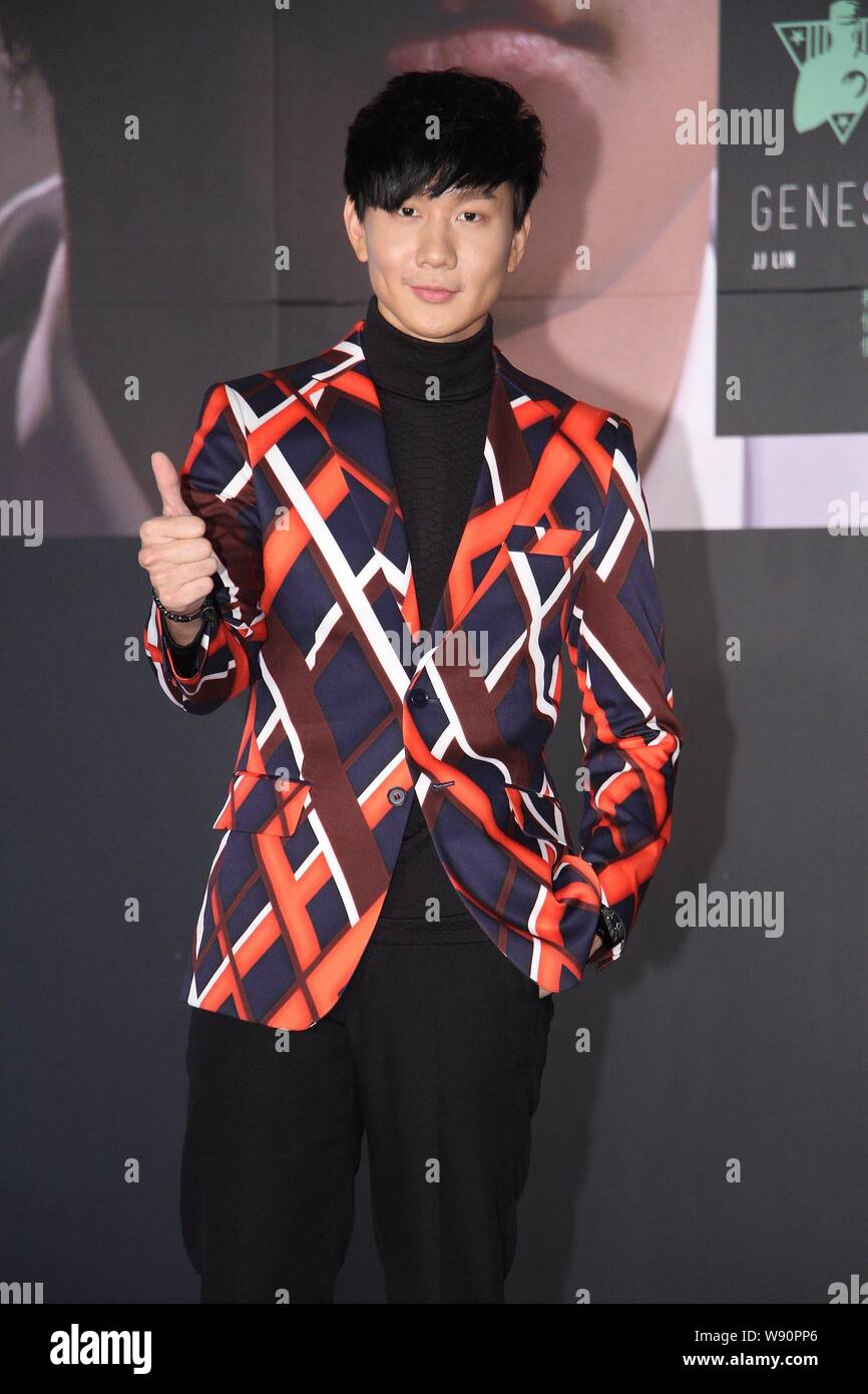 Singaporean singer JJ Lin poses during a press conference for his new ...