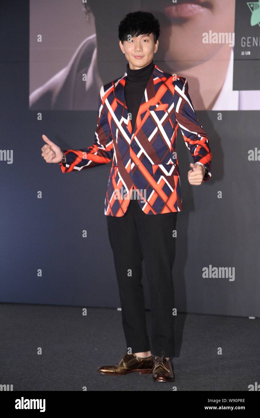 Singaporean singer JJ Lin poses during a press conference for his new ...