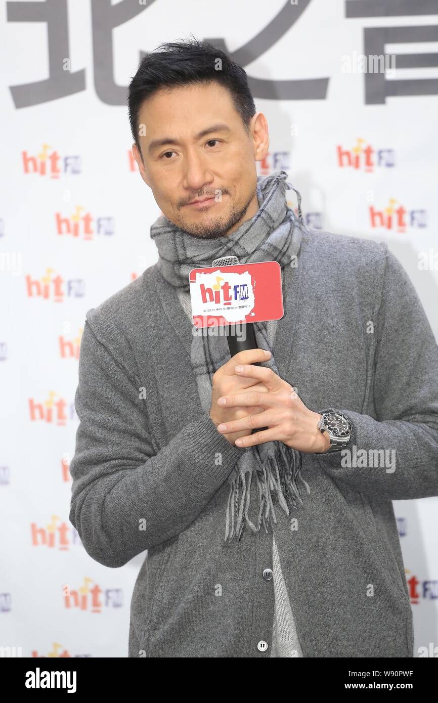 Hong Kong singer Jacky Cheung poses at a promotional event for his new ...