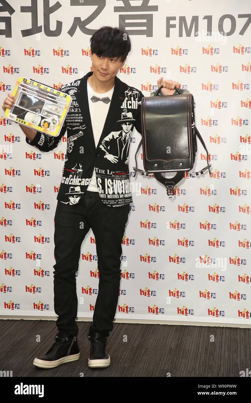 Singaporean singer JJ Lin poses during a promotional event for New Year ...