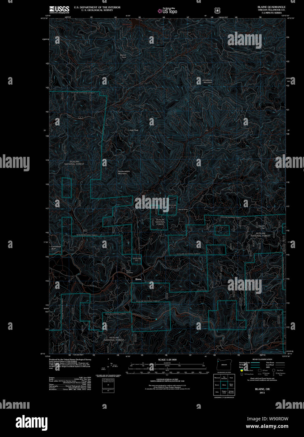 Map of blaine hi-res stock photography and images - Alamy