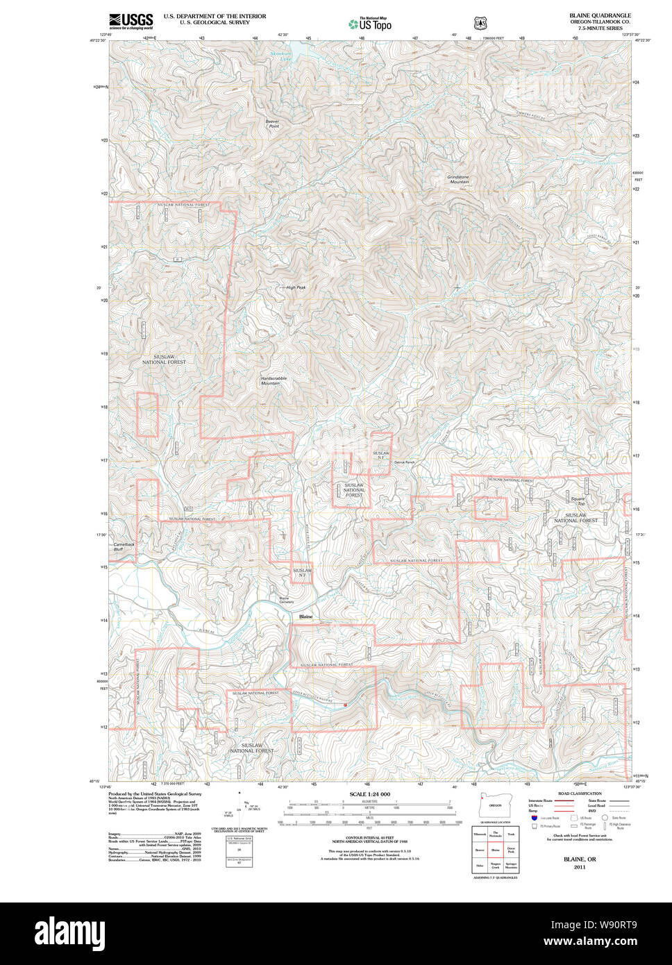 Map of blaine hi-res stock photography and images - Alamy