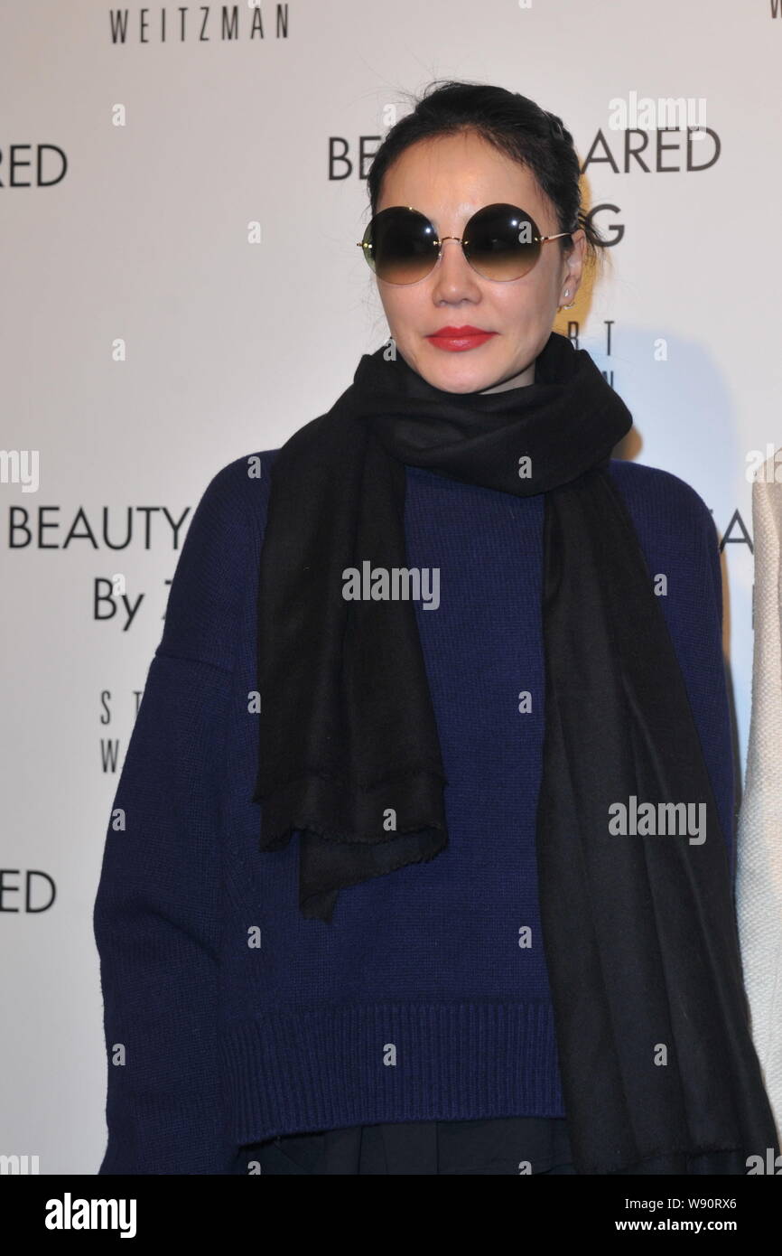 Hong Kong singer Faye Wong poses during the Beauty & Bared exhibition ...