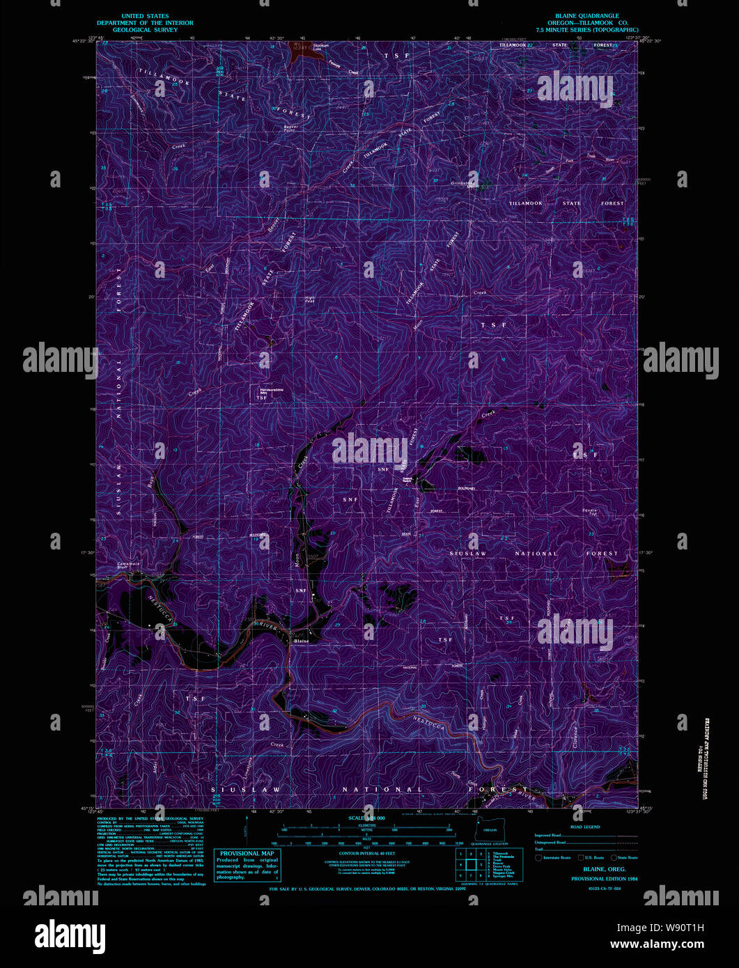 Map of blaine hi-res stock photography and images - Alamy