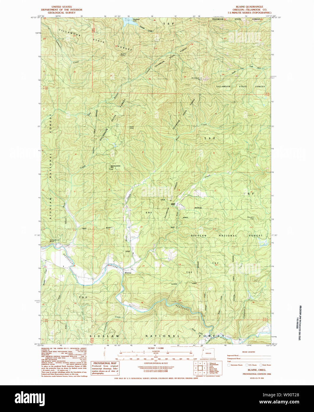Map of blaine hi-res stock photography and images - Alamy