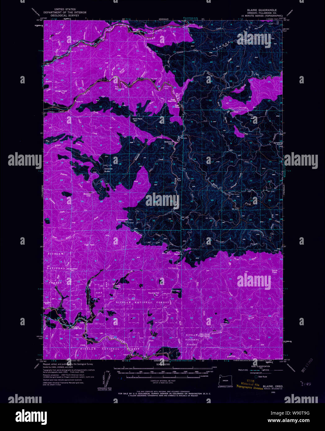Map of blaine hi-res stock photography and images - Alamy
