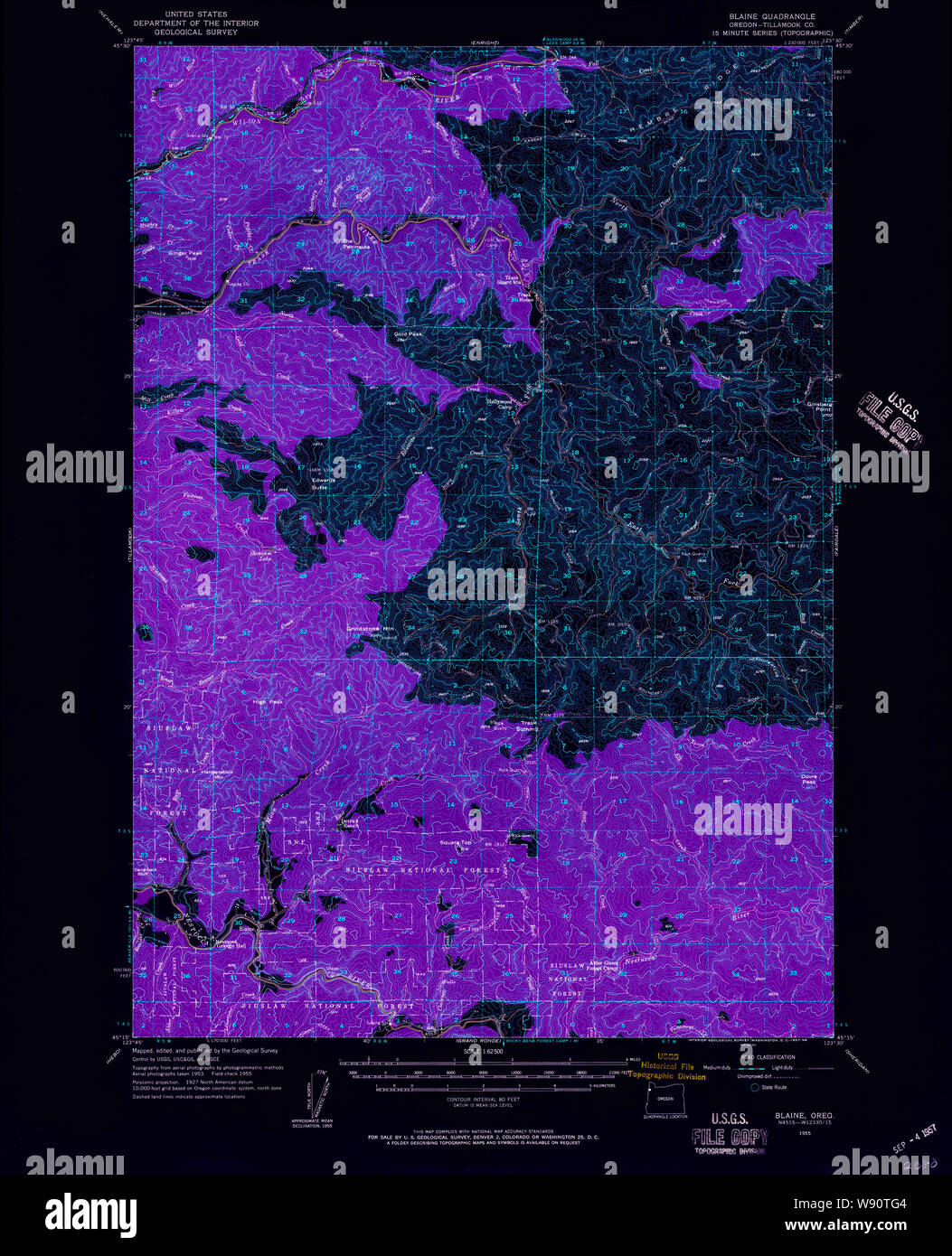 Map of blaine hi-res stock photography and images - Alamy