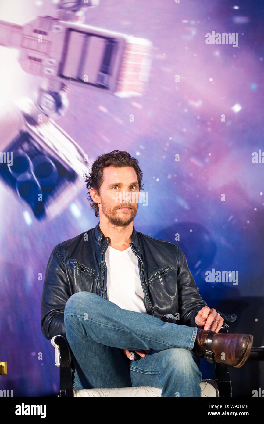 American actor Matthew McConaughey attends a press conference for the ...