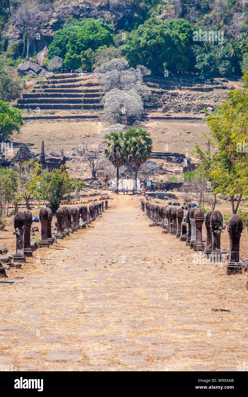 Wat Phou temple in Southern Laos Stock Photo - Alamy