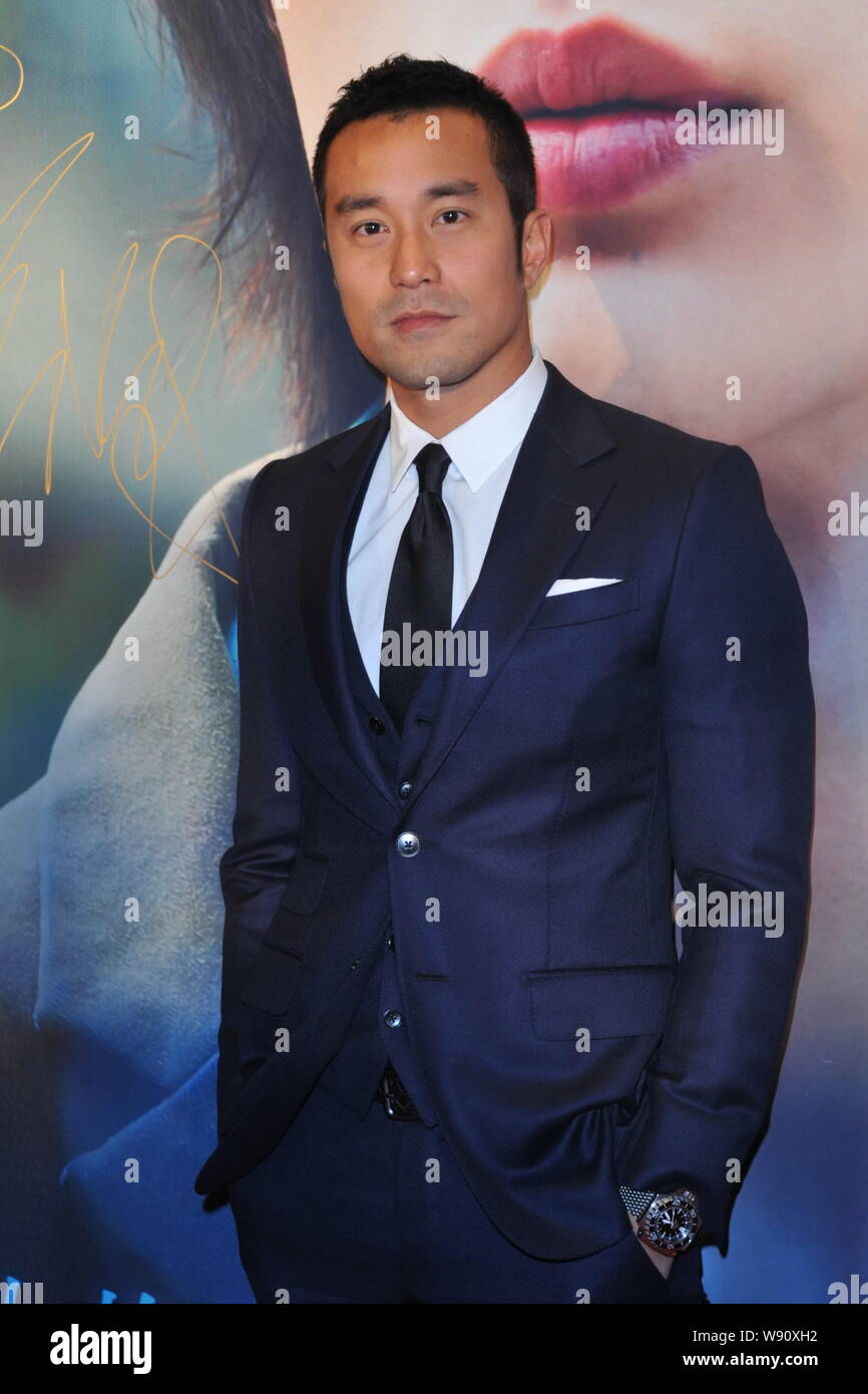 Taiwanese actor Joseph Chang poses during the premiere for his new ...