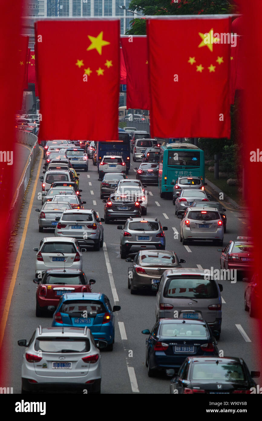 Chinese flags shenzhen city hi-res stock photography and images - Alamy