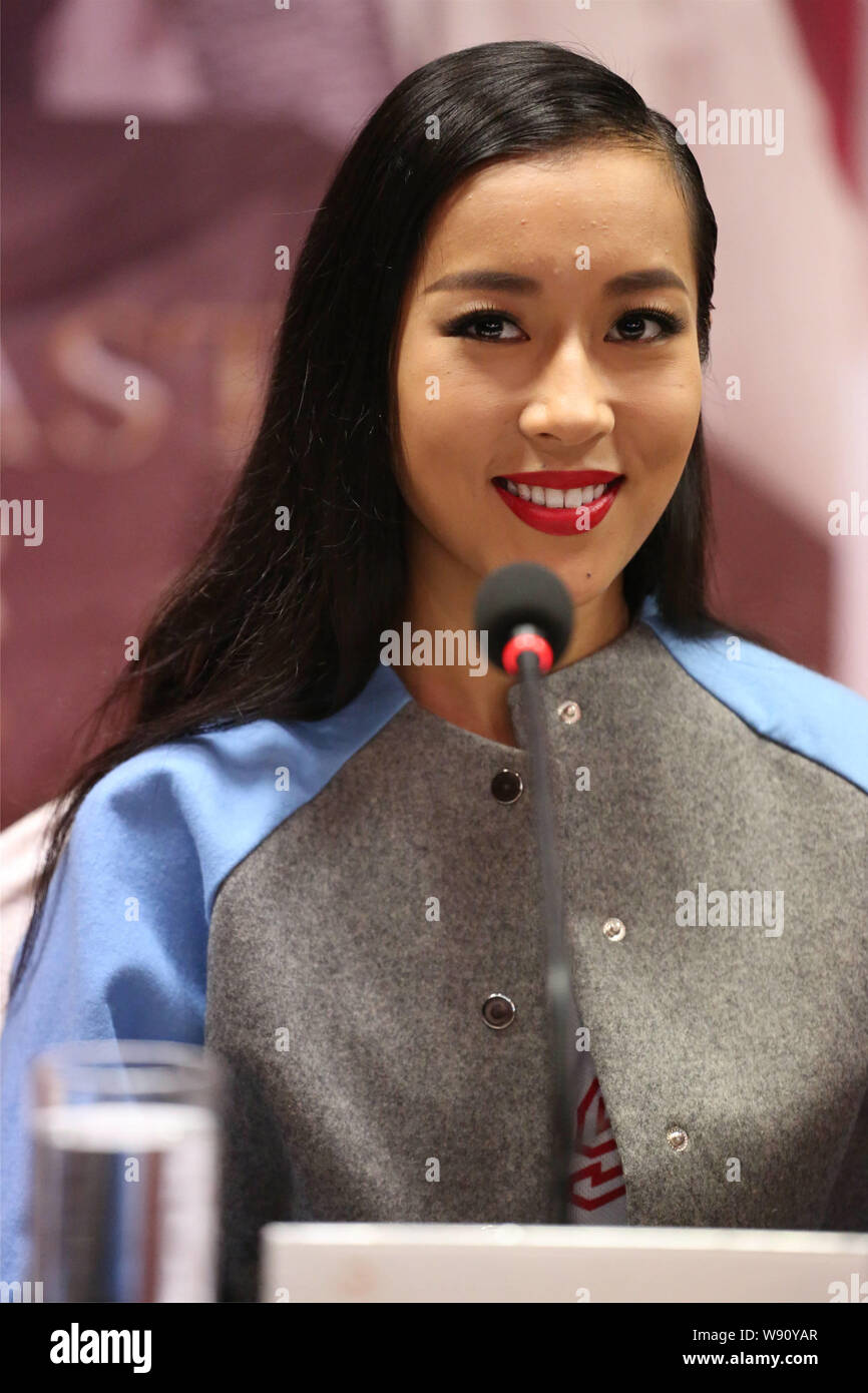 Chinese singer Jike Junyi attends a press conference for her new movie ...