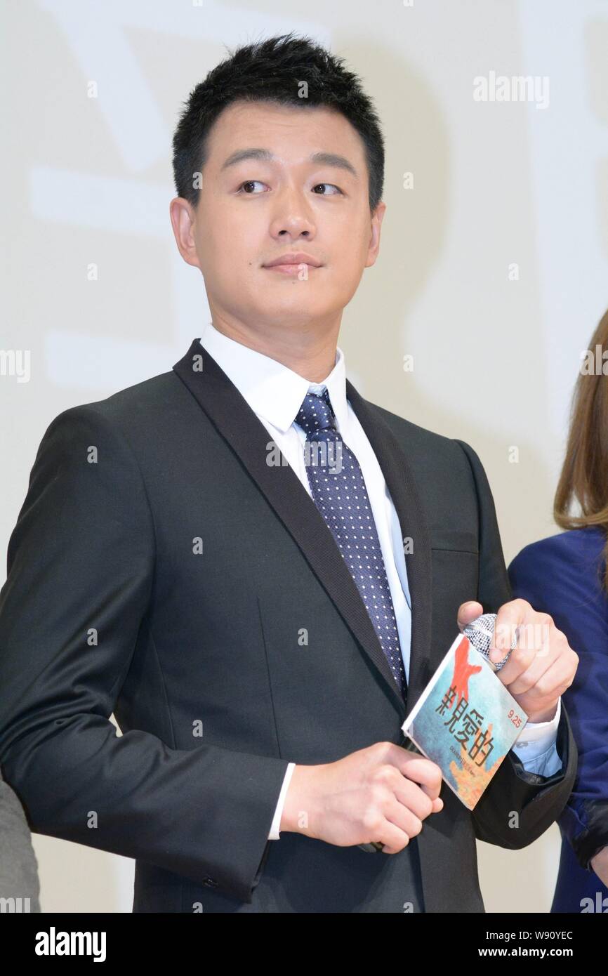 Chinese actor Tong Dawei poses during a promotional event for his new ...