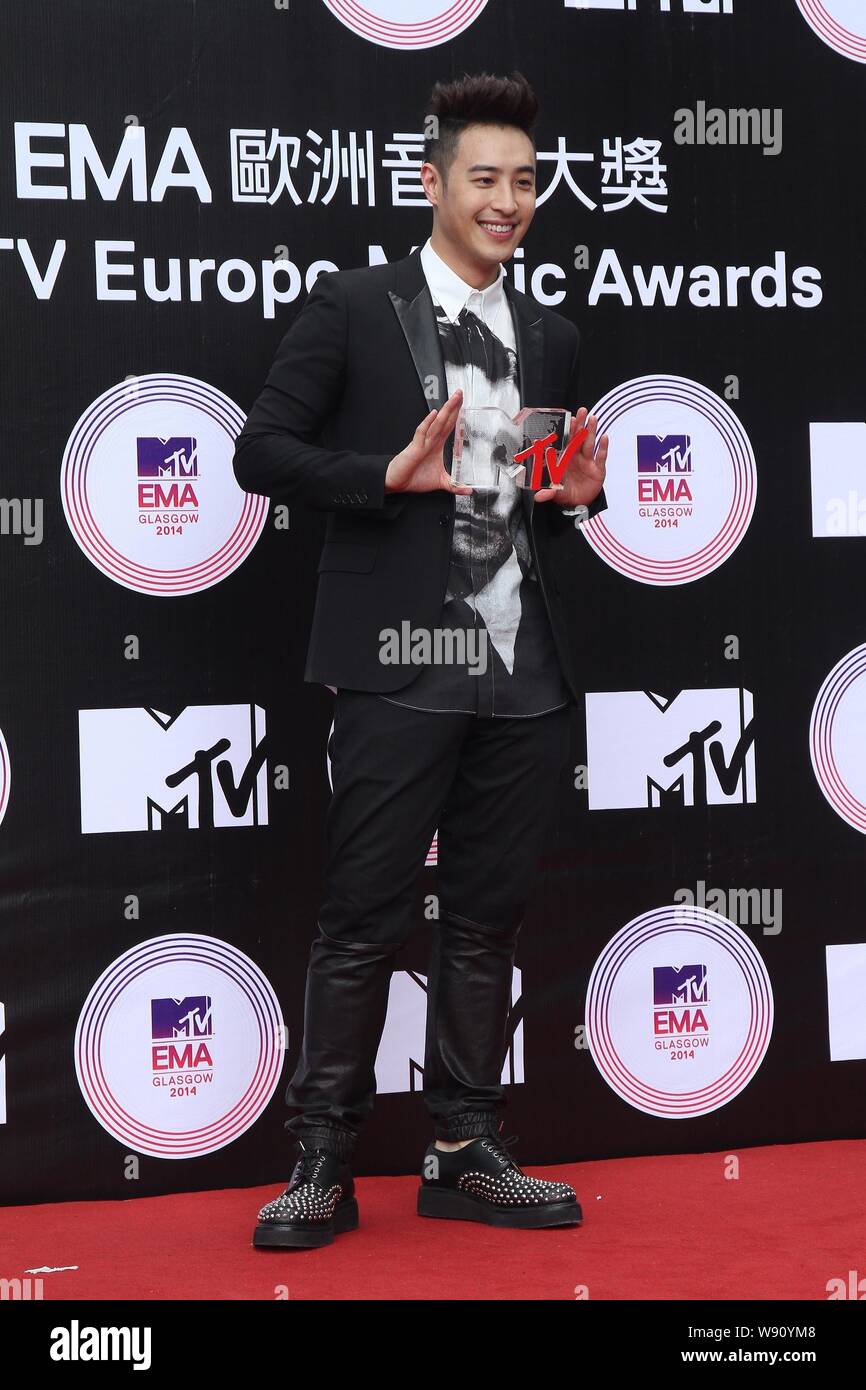 Taiwanese signer Wilber Pan poses during a press conference for the ...