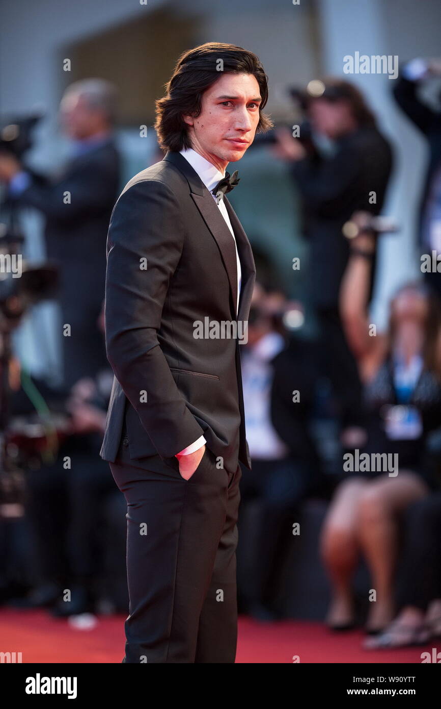 American actor Adam Driver poses on the red carpet for the screening of ...