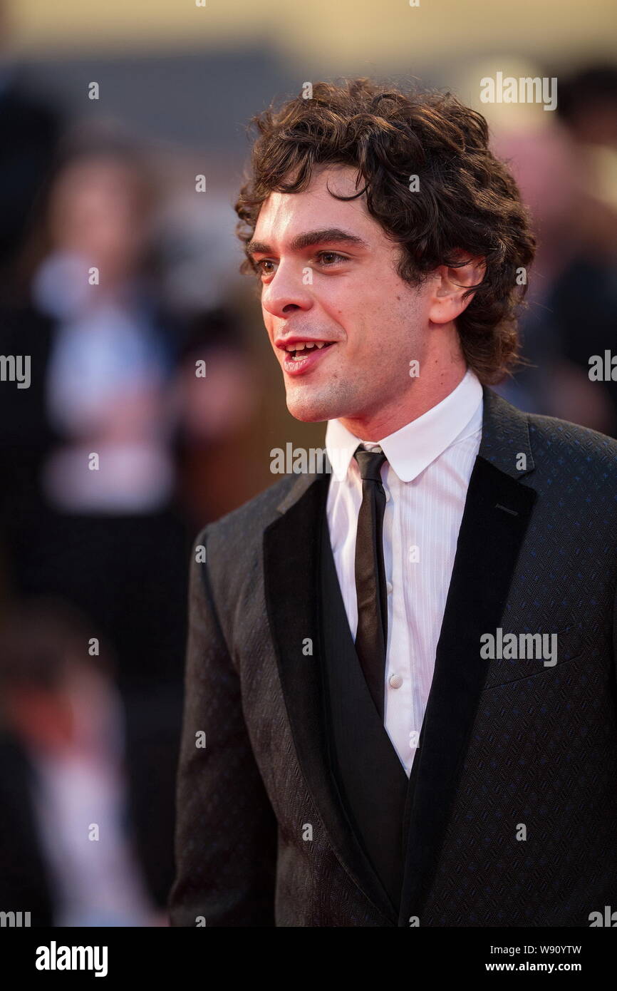 Italian actor Giovanni Anzaldo arrives on the red carpet for the ...
