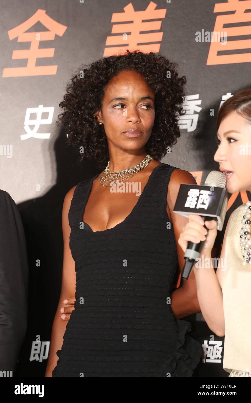 French producer Virginie Silla, left, attends a premiere for her movie ...