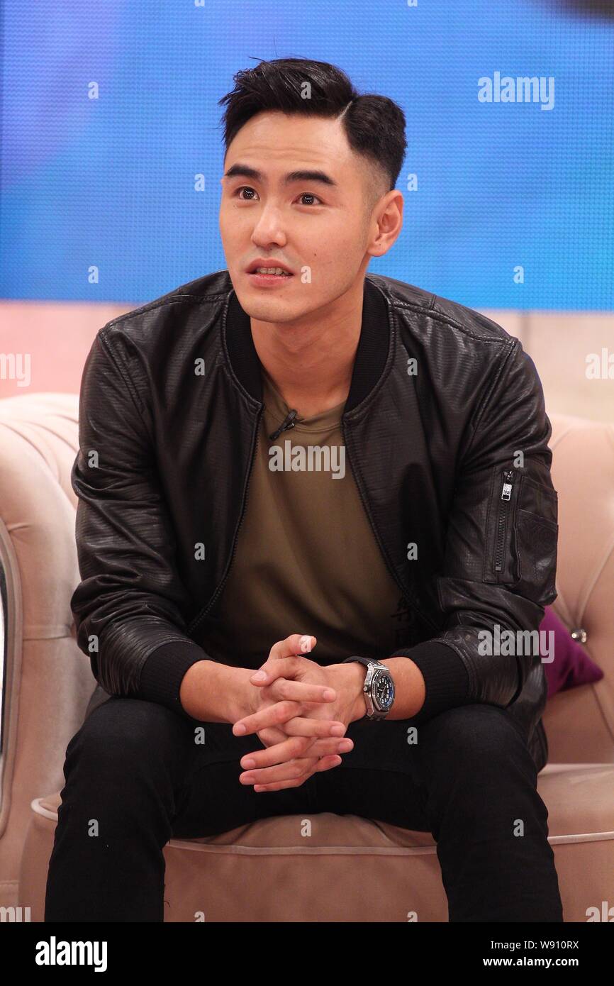 Taiwanese actor Ethan Jua attends a filming session of talk show "SS ...
