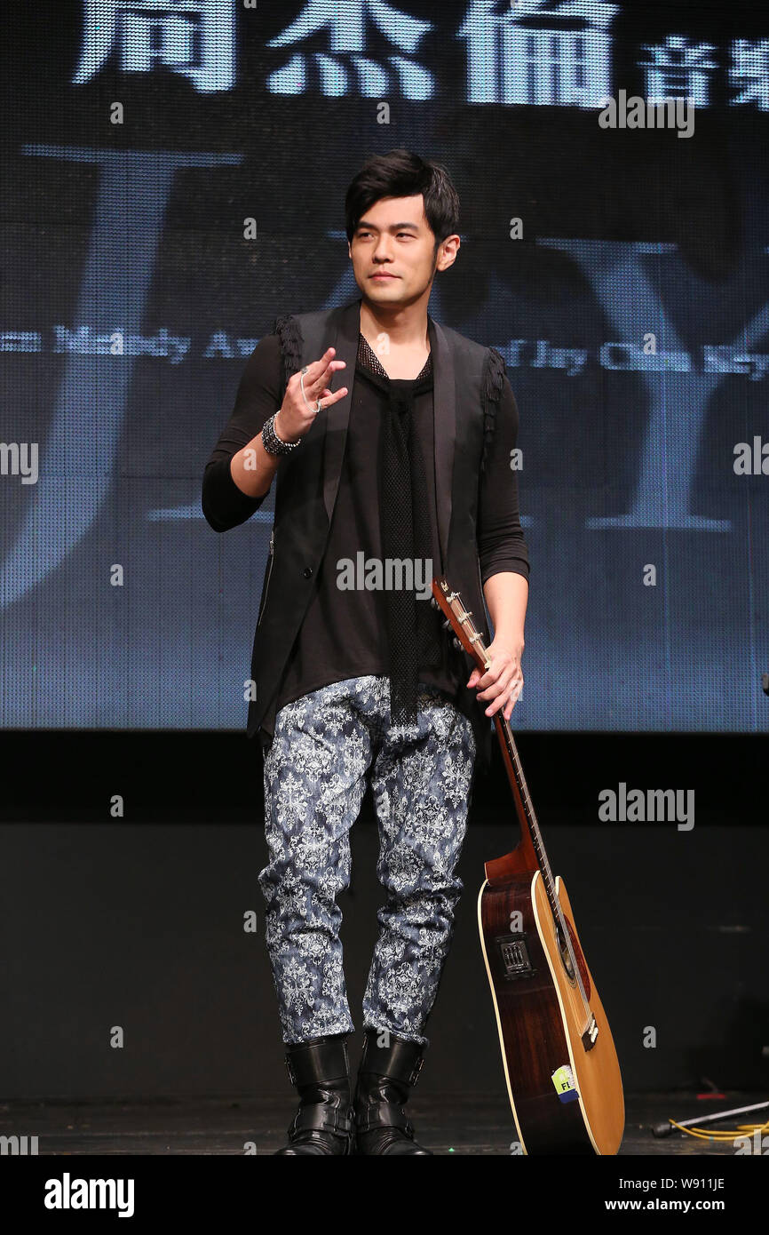 Taiwanese singer Jay Chou poses at Music of Jay Chou Keynote Speech ...
