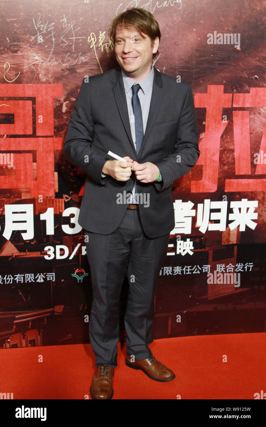 British director Gareth Edwards poses during the premiere for his new ...