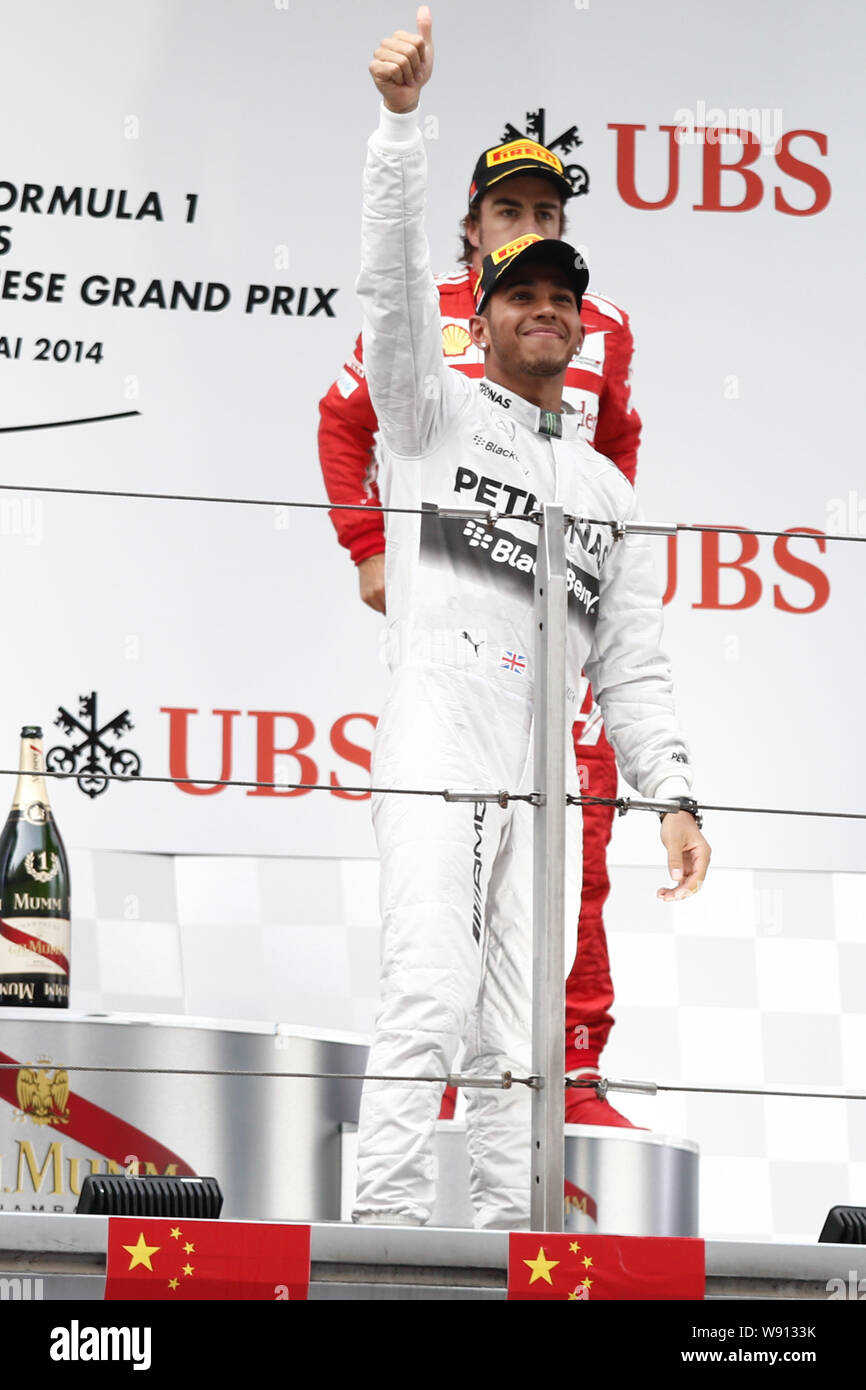 British F1 driver Lewis Hamilton of Mercedes AMG Petronas F1 Team ...
