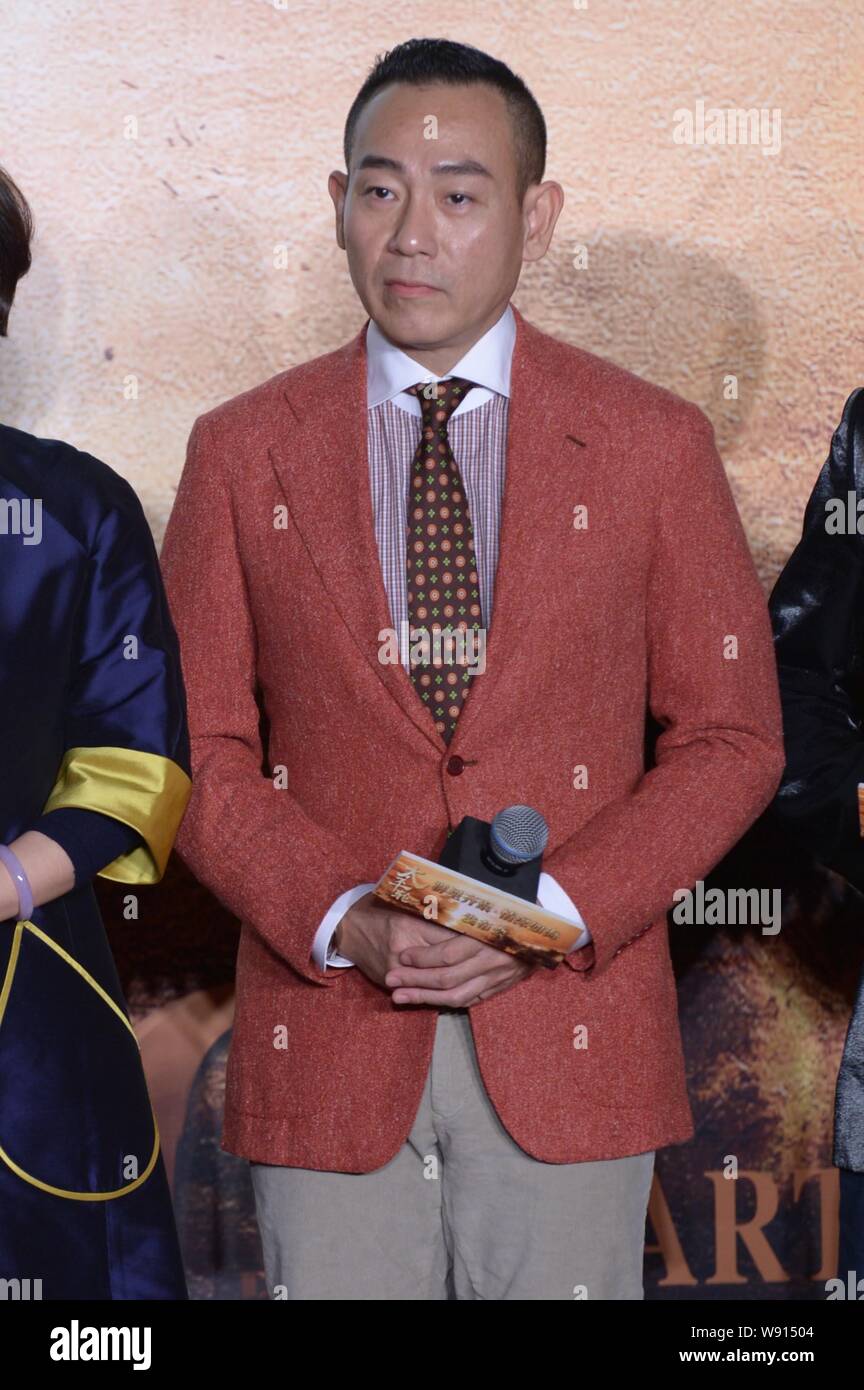 Hong Kong actor Bowie Lam Bo-yee poses at the press conference for the ...