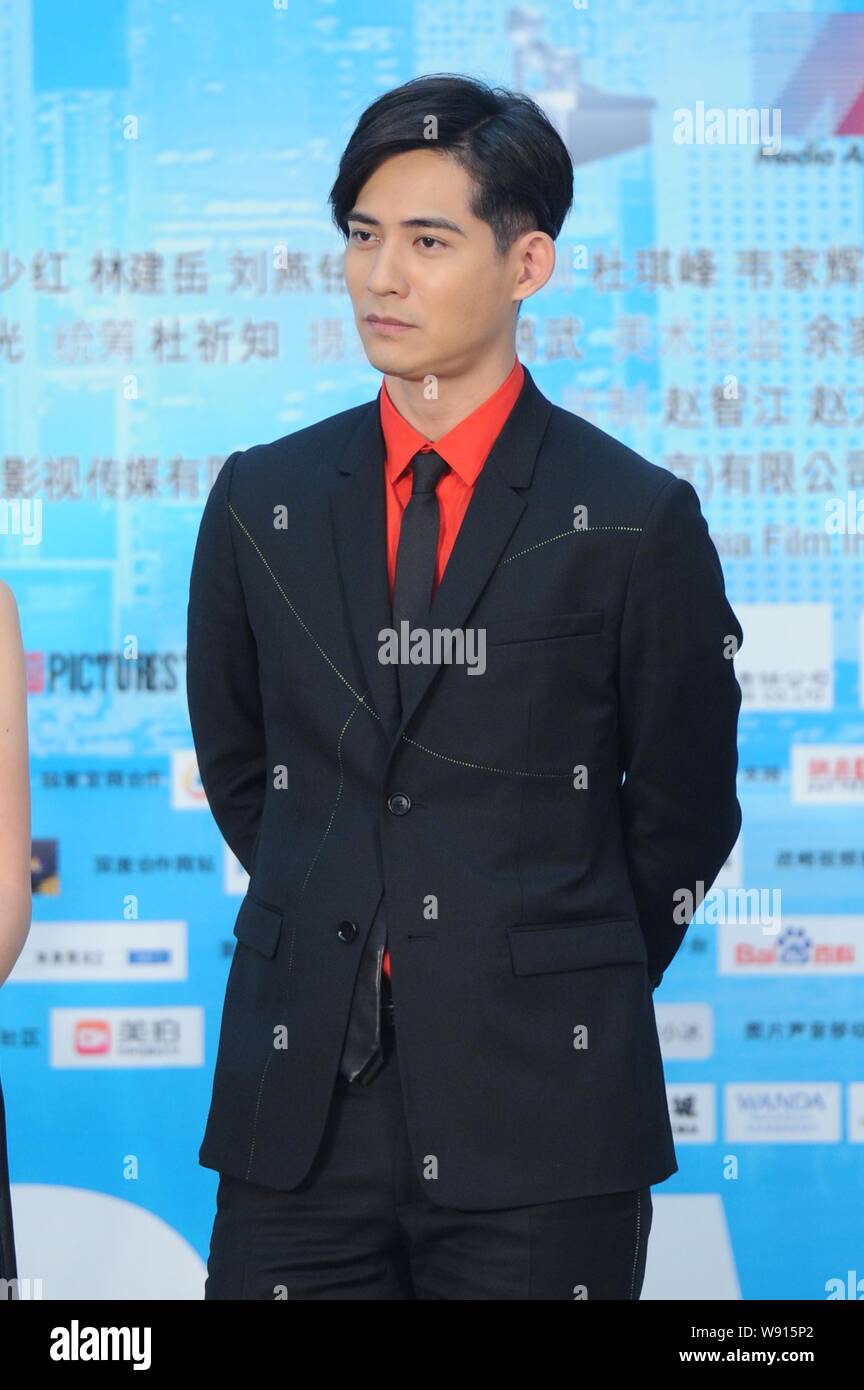 Taiwanese actor Vic Chou poses during a press conference for his new ...