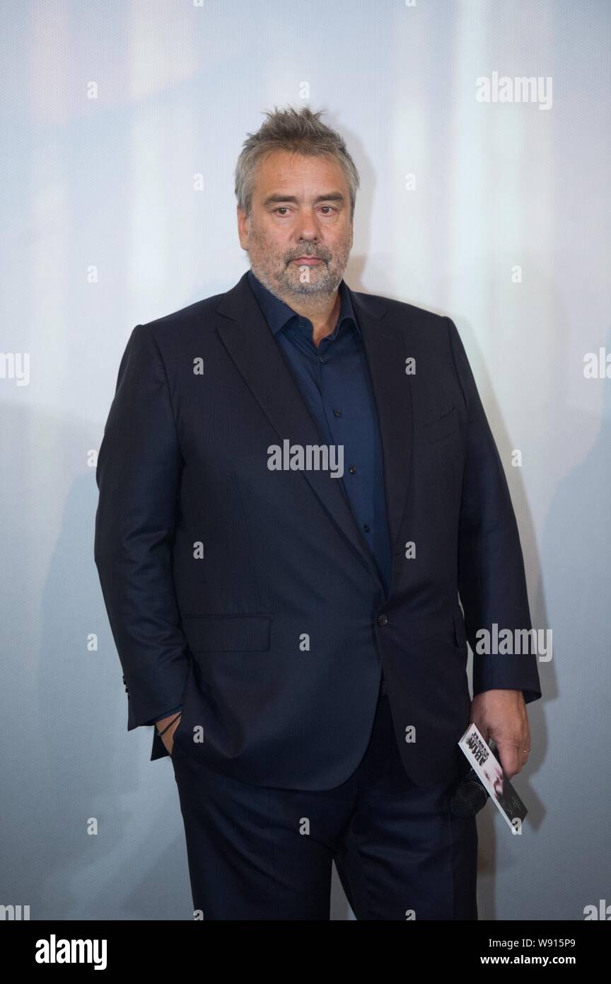 French director Luc Besson poses during the Beijing premiere of the ...