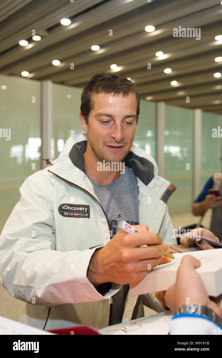 British adventurer Edward Michael Grylls, also known as Bear Grylls for ...