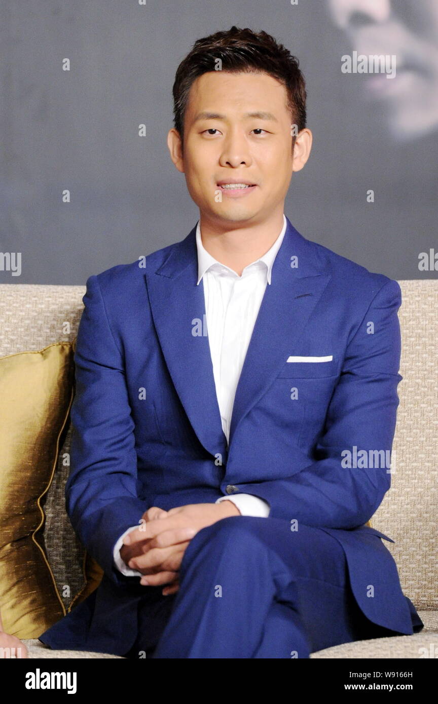 Chinese actor Zhang Yi poses at a press conference for his new movie ...